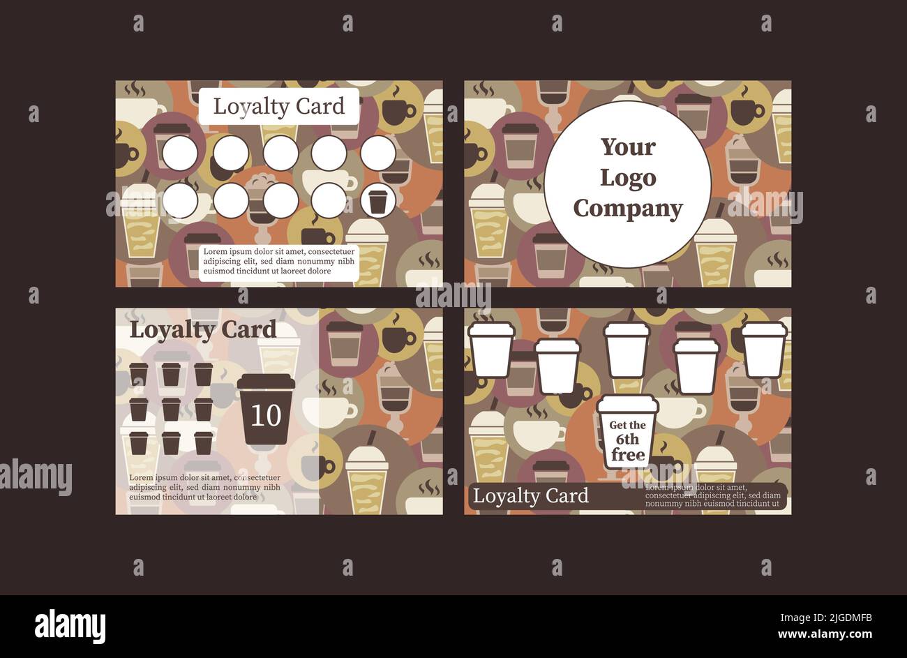 Coffee Loyalty Card Design
