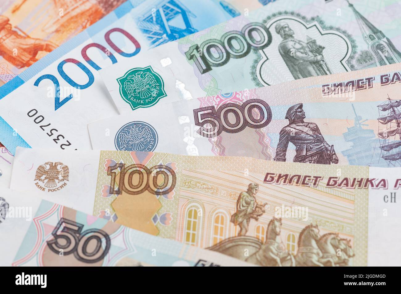 Russian rubles background. Money background and texture. Banknotes of ...