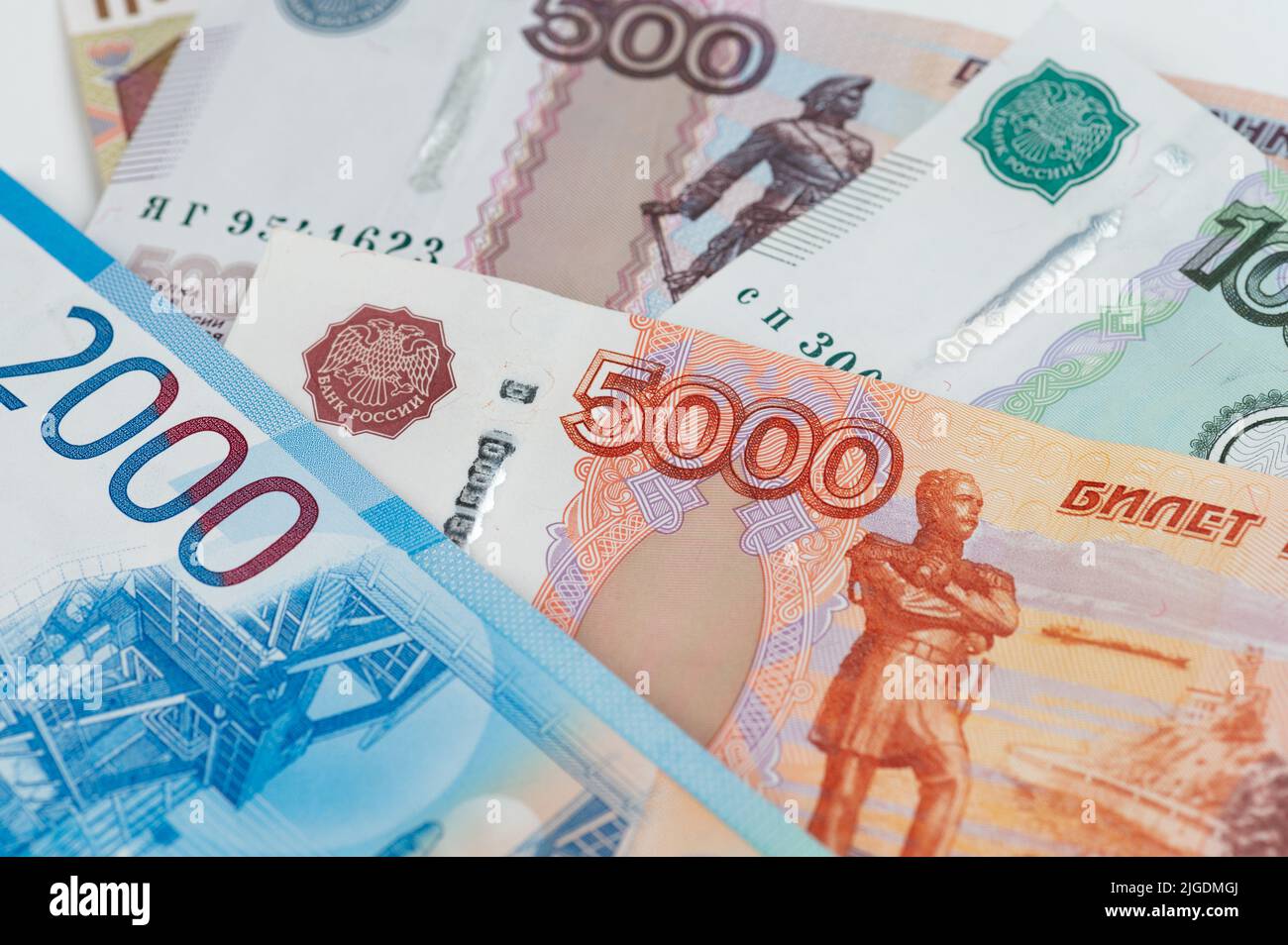 Russian rubles background. Money background and texture. Banknotes of ...