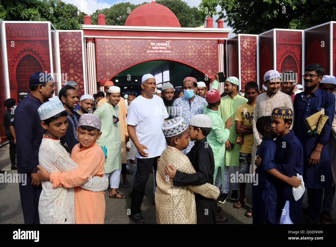 Muslim devotees offer a special morning prayer to start the Eid-ul-Azha ...