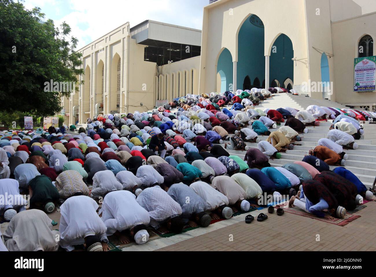 Muslim devotees offer a special morning prayer to start the Eid-ul-Azha ...