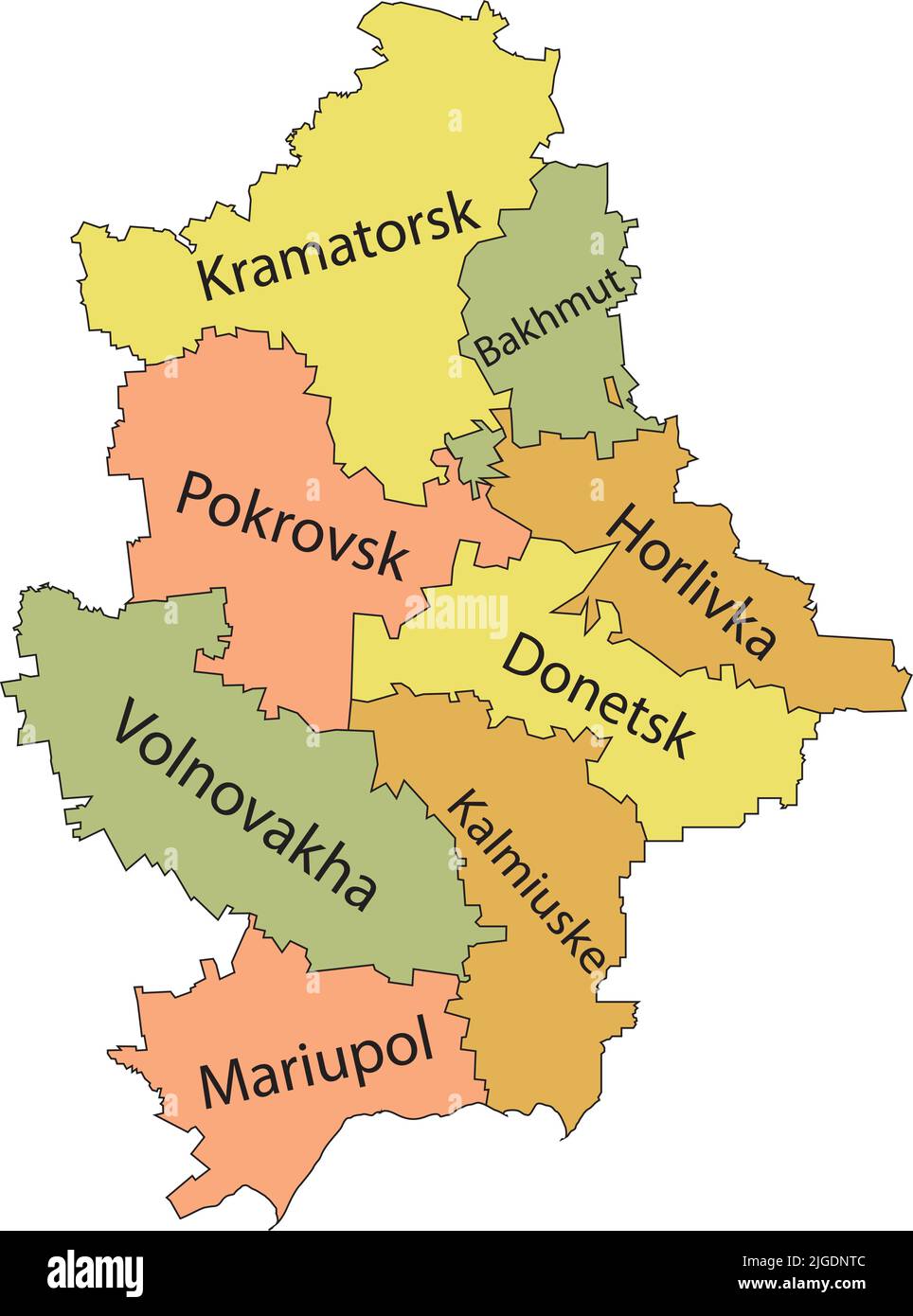 Donetsk oblast flag Stock Vector Images - Alamy