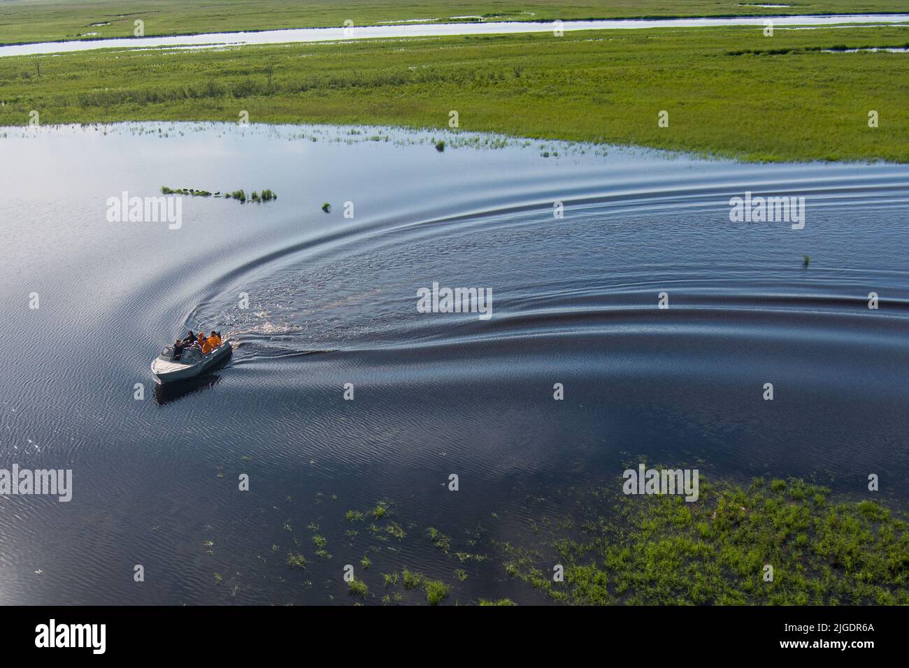 Birds eye view speedboat hi-res stock photography and images - Alamy