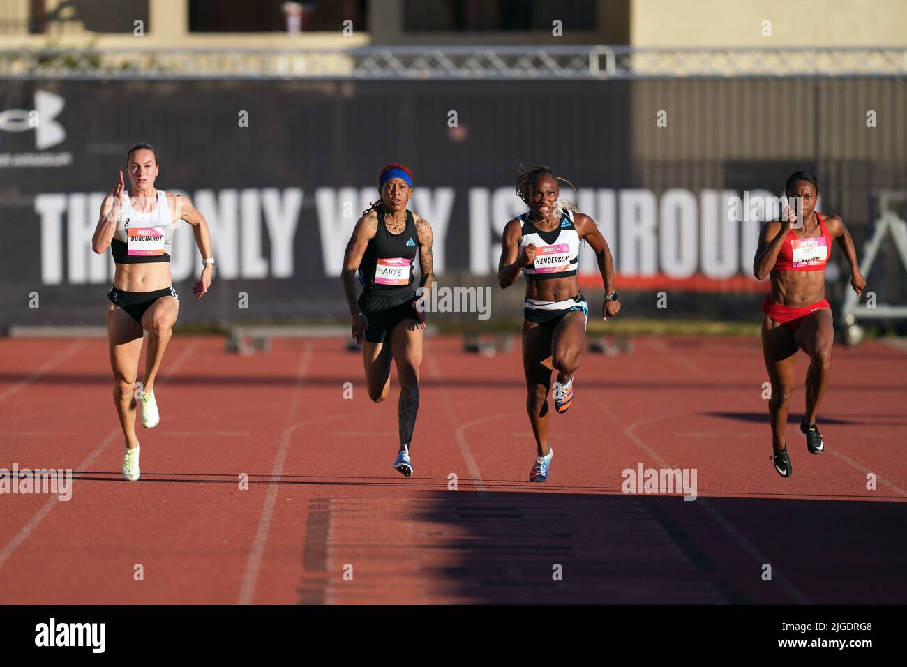 Destiny Smith-Barnett wins the women's 100m in 11.18 during the Under ...