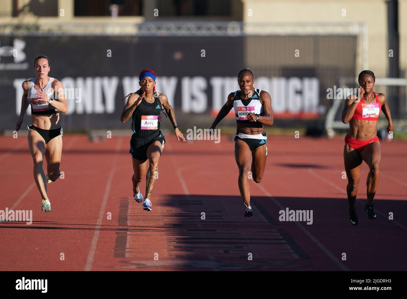 Destiny Smith-Barnett wins the women's 100m in 11.18 during the Under ...