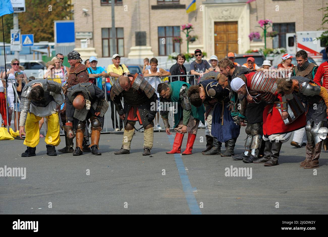Men in armor dancing hi-res stock photography and images - Alamy