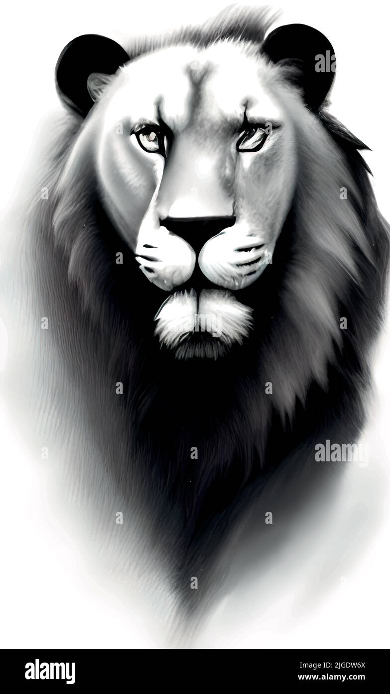 Cartoon lion looking up hi-res stock photography and images - Alamy