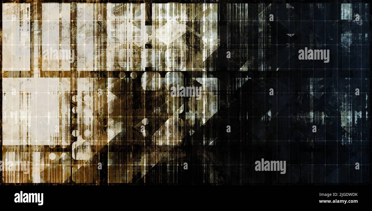 Digital Chaos and Messy Technology Design Abstract Stock Photo - Alamy