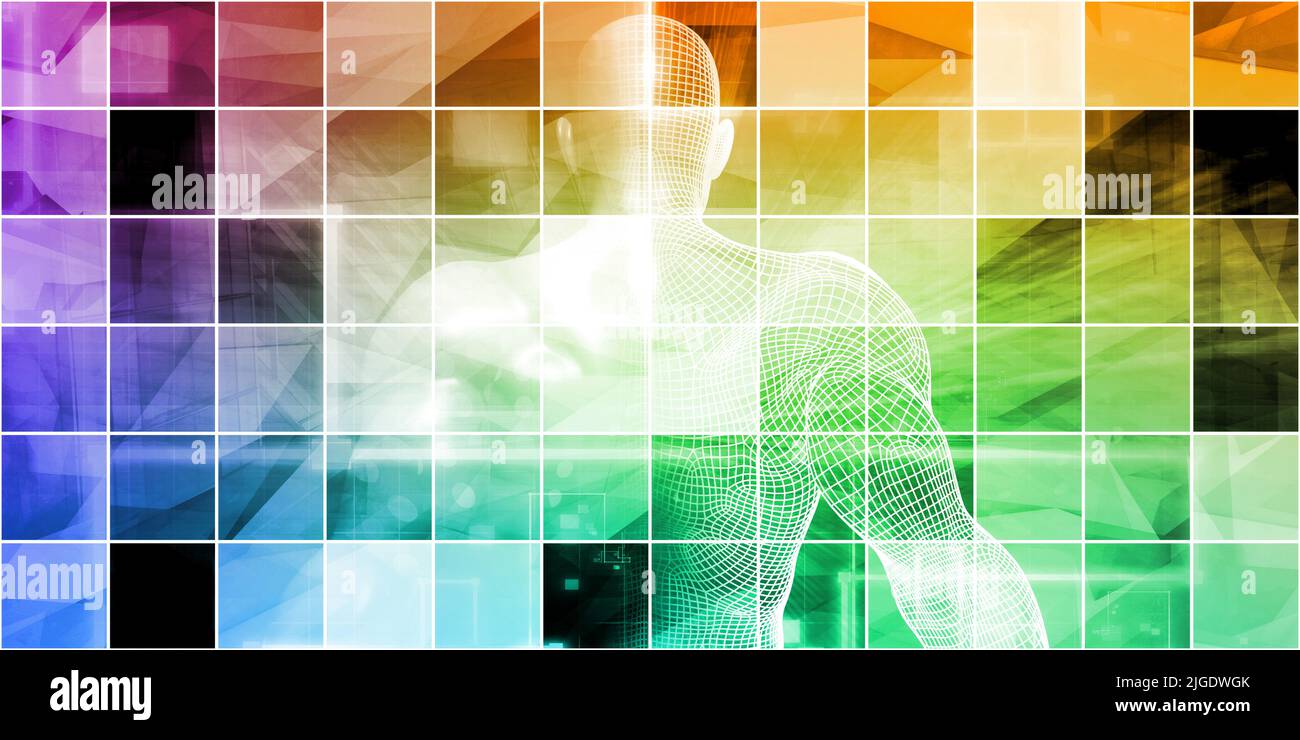 Science Analytics and Medical Concept for Grid Data Stock Photo - Alamy