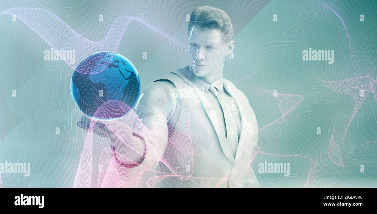 Marketing Solutions and Fast Innovation Leader in Industry Stock Photo ...