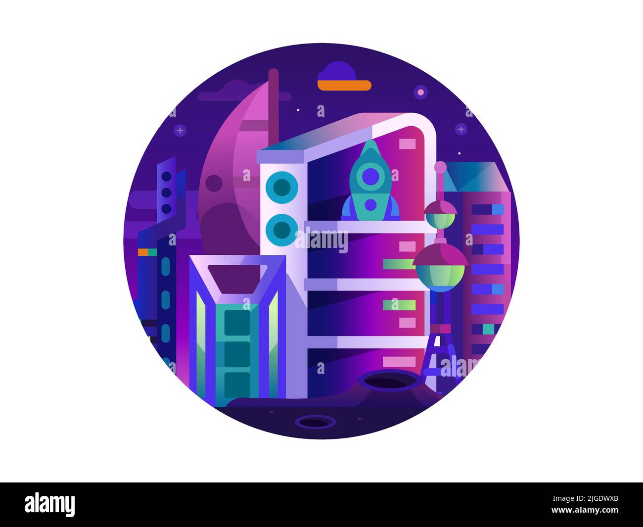 City space concept Stock Vector Images - Alamy