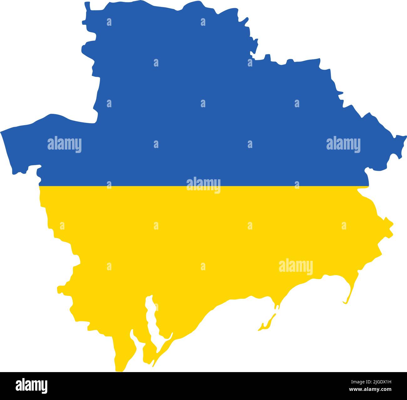 Flag map of the ZAPORIZHIA OBLAST, UKRAINE Stock Vector Image & Art - Alamy
