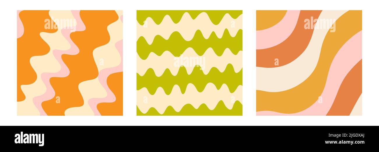 Retro 70s Abstract background covers set Stock Vector Image & Art - Alamy