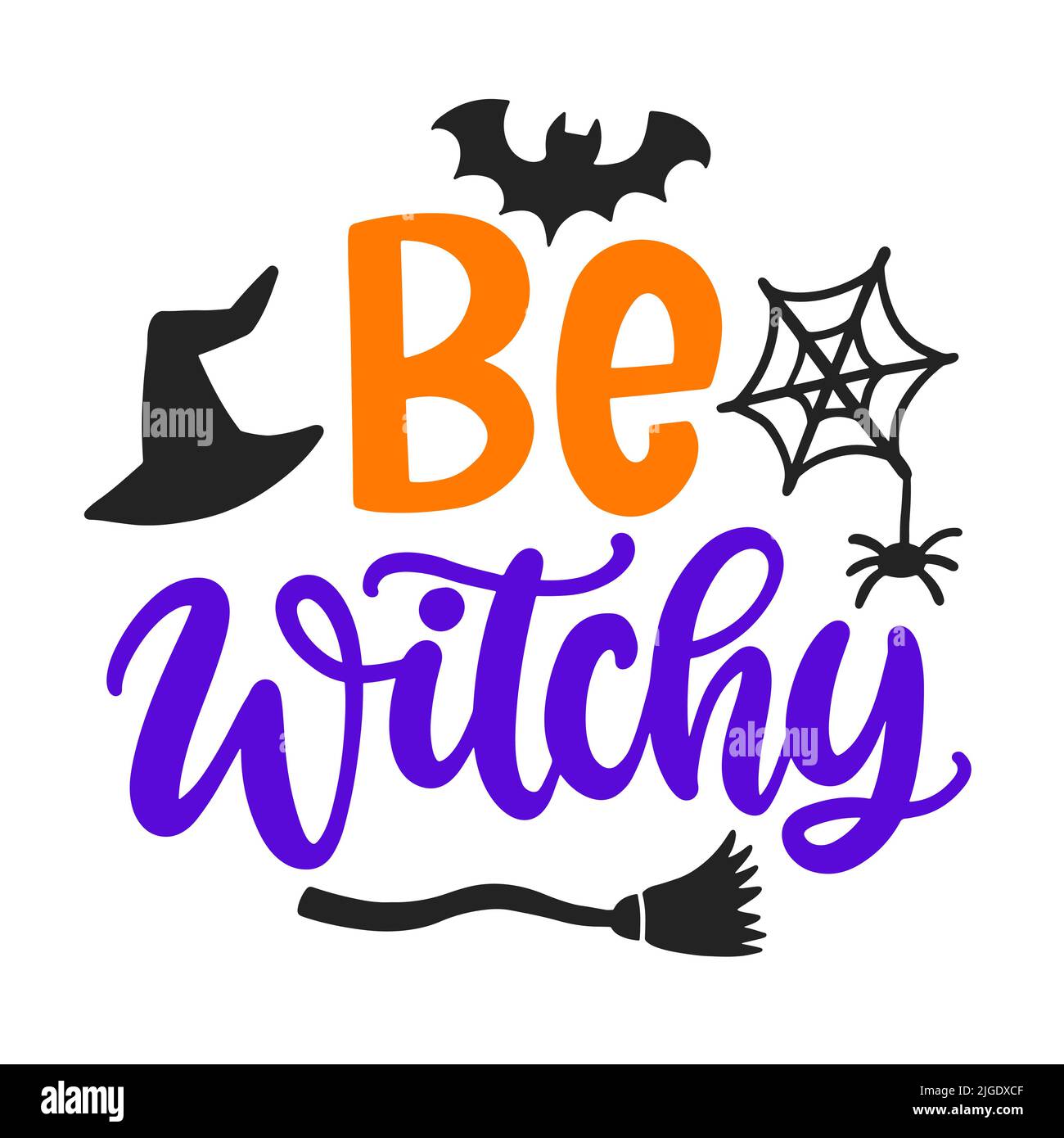 Halloween lettering happy kids Cut Out Stock Images & Pictures - Alamy