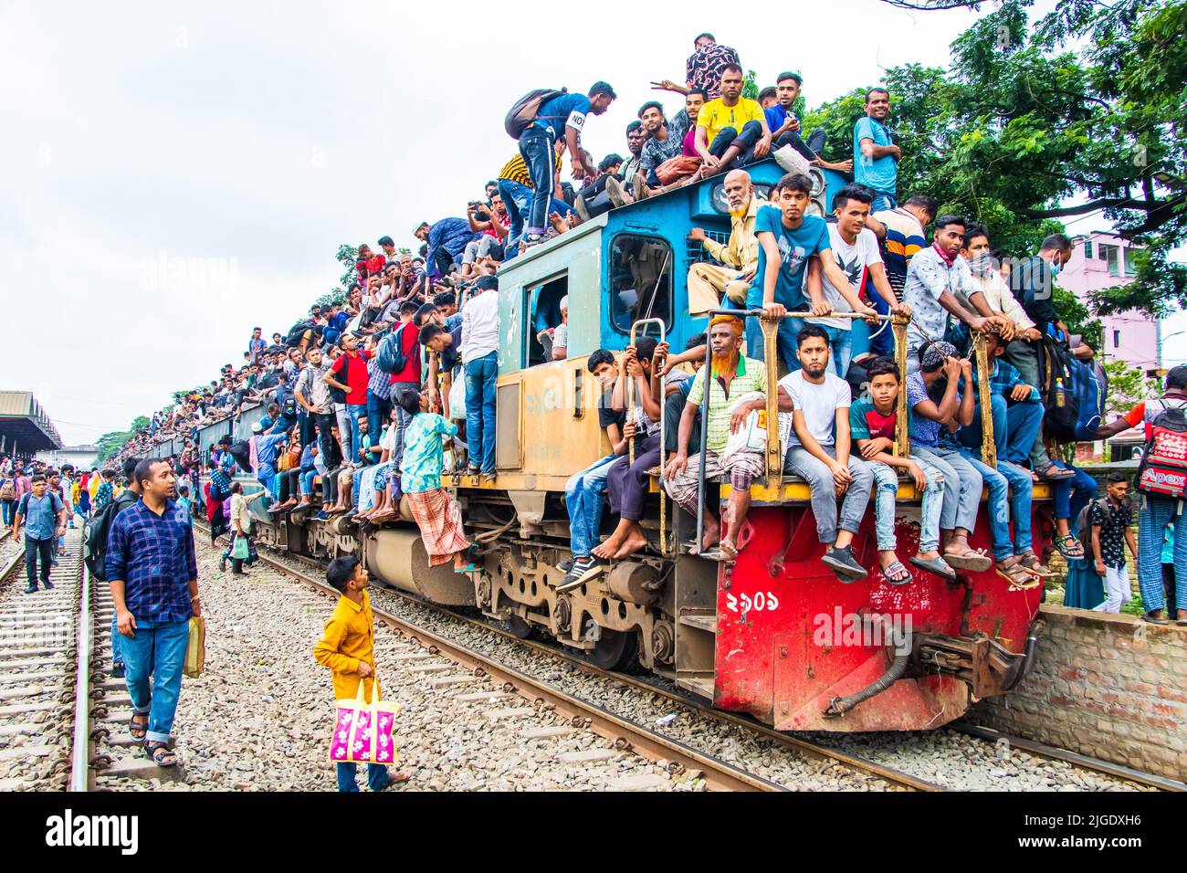 Journey by train to celebrate the biggest religious festival Eid-UL ...
