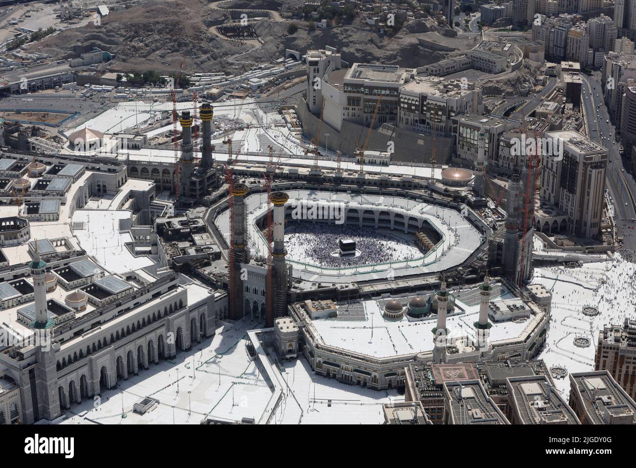 Grand mosque mecca aerial view hi-res stock photography and images - Alamy