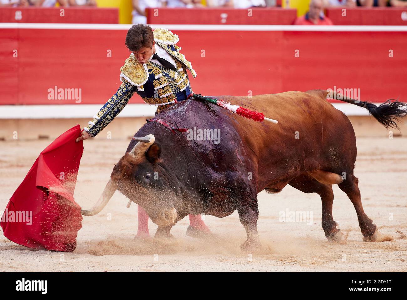 Spanish bullfighting Julian Lopez El Juli challenges a Nunez del ...