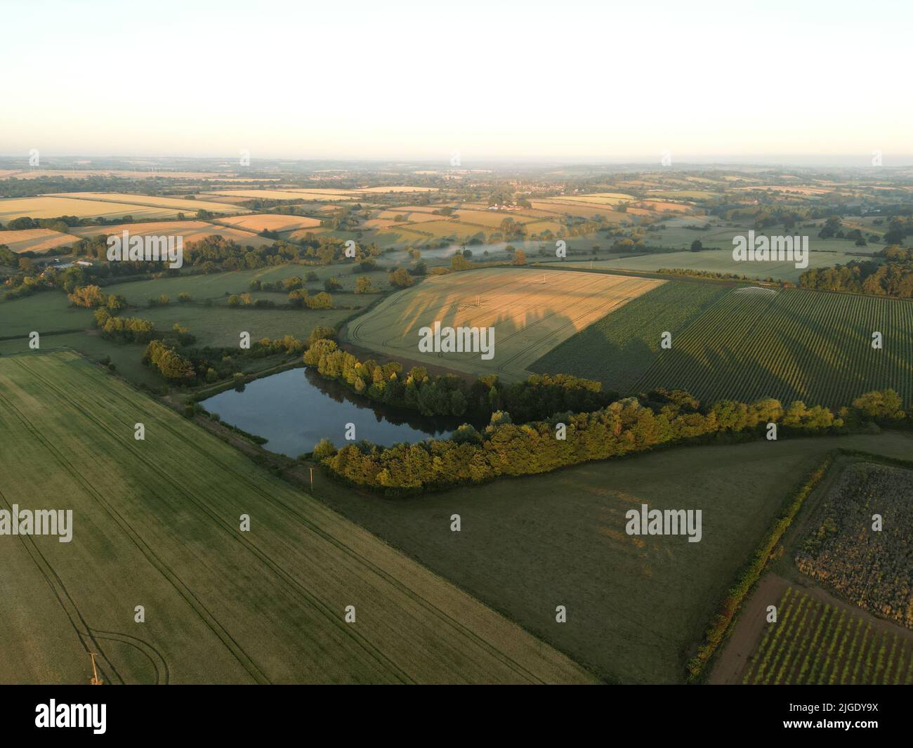 Upper Grove Mill Asparagus Reservoir. Aerial Photo. Bodicote ...