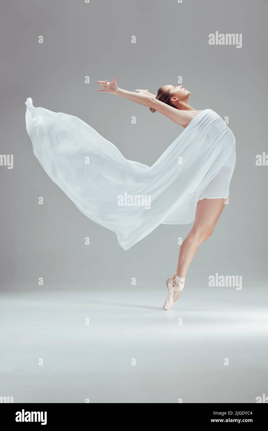 My soul doesnt need music to dance. Full length shot of an attractive ...