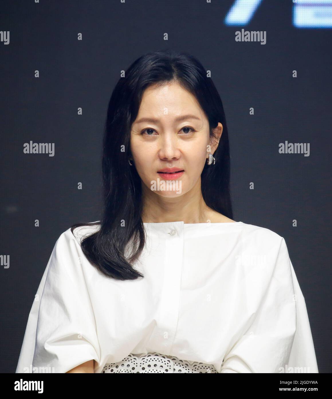 Yum Jung-Ah, June 23, 2022 : South Korean actress Yum Jung-Ah attends a production press ...