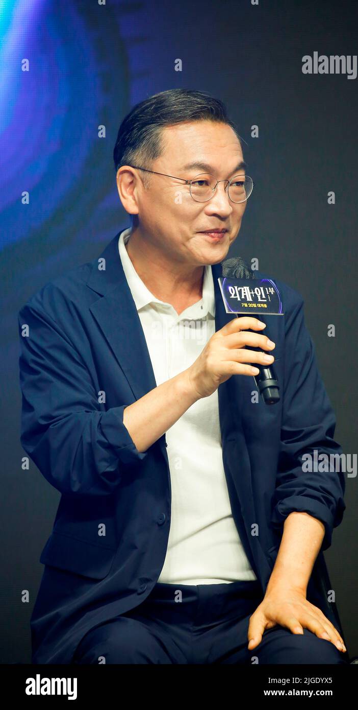 Kim Eui-Sung, June 23, 2022 : South Korean actor Kim Eui-Sung attends a production press ...