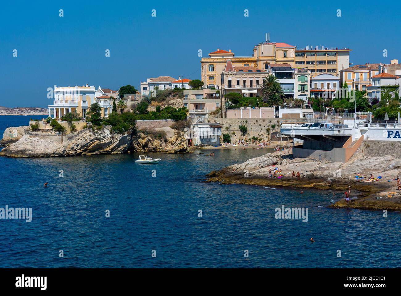 Marseille, France, Houses on Ocean, Coastal Scene, Mediterranean Sea ...