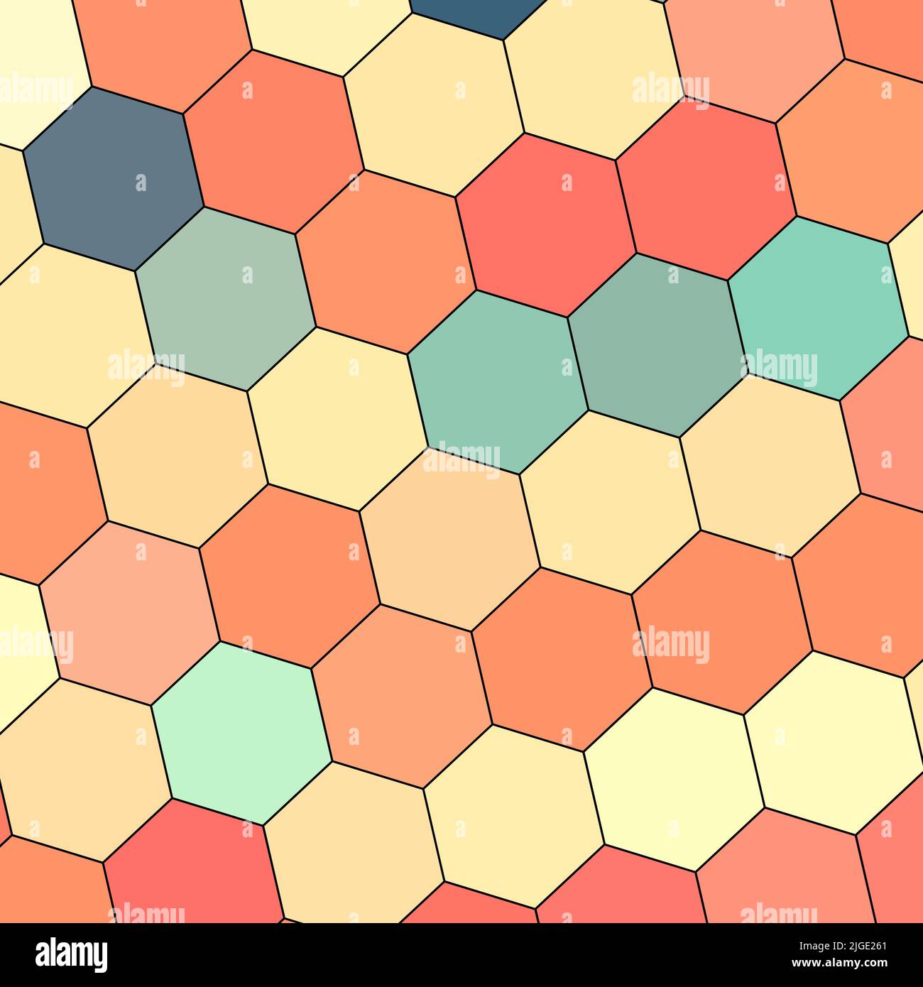 Geometry hexagon wall texture background multicolor honeycomb pattern ...