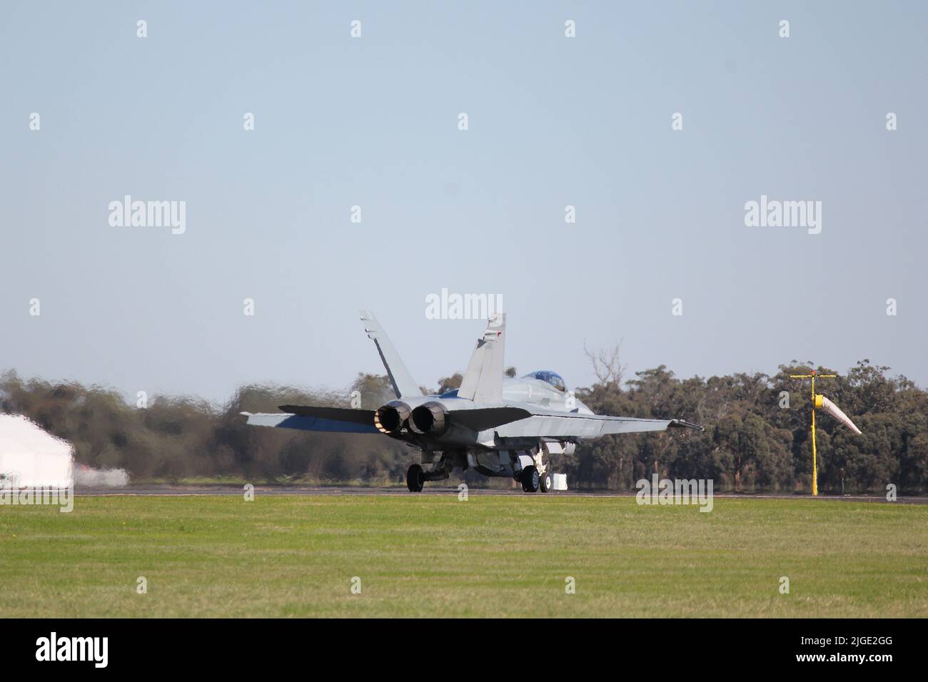 A view of the Royal Australian Air Force McDonnell Douglas F A 18 Stock ...