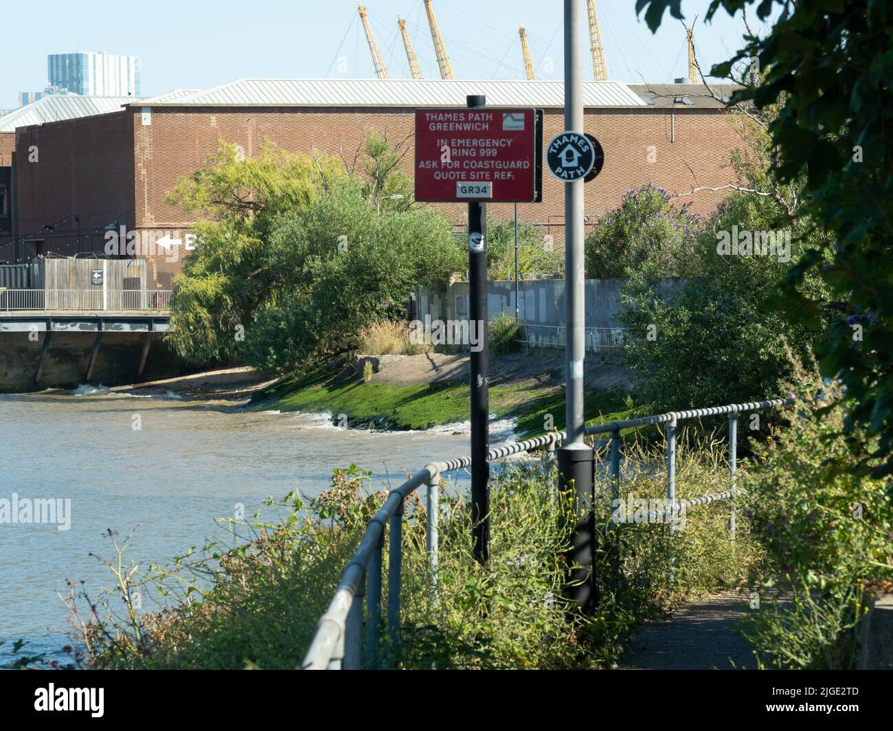 Thames Path at Greenwich, London UK Stock Photo - Alamy