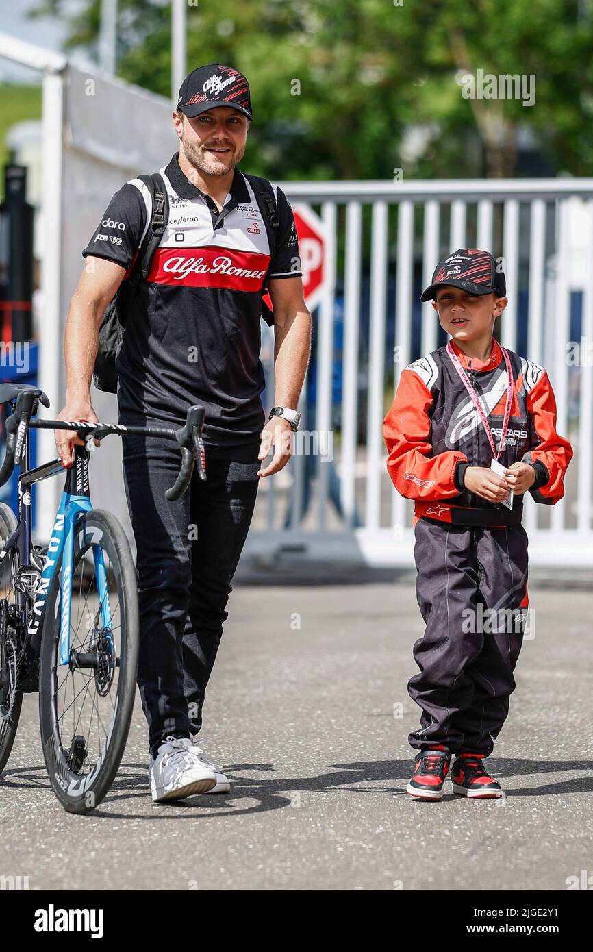 Spielberg, Austria. 9th July, 2022. #77 Valtteri Bottas (FIN, Alfa ...