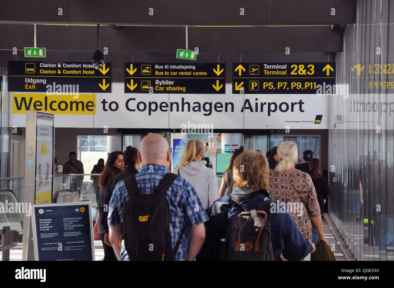 Kastrup/Copenhagen/Denmark/10 July 2022/Traveller departure from ...