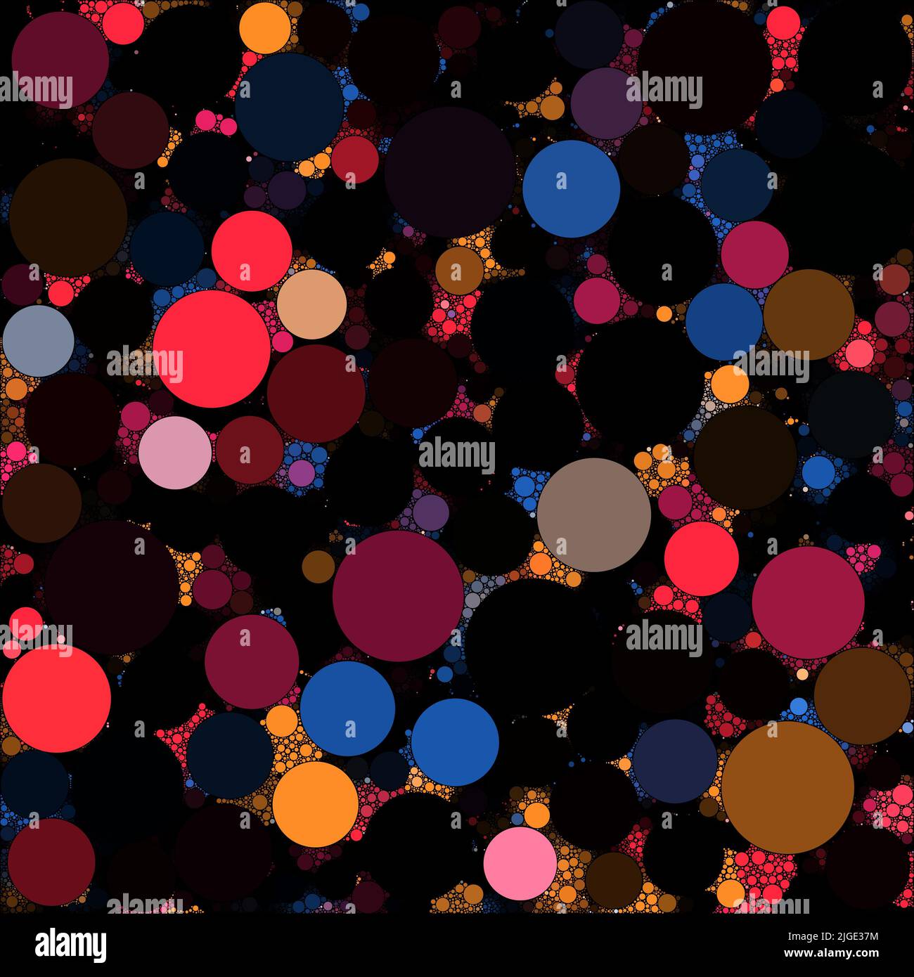 Abstract decorative color Circles of different sizes and colors are ...