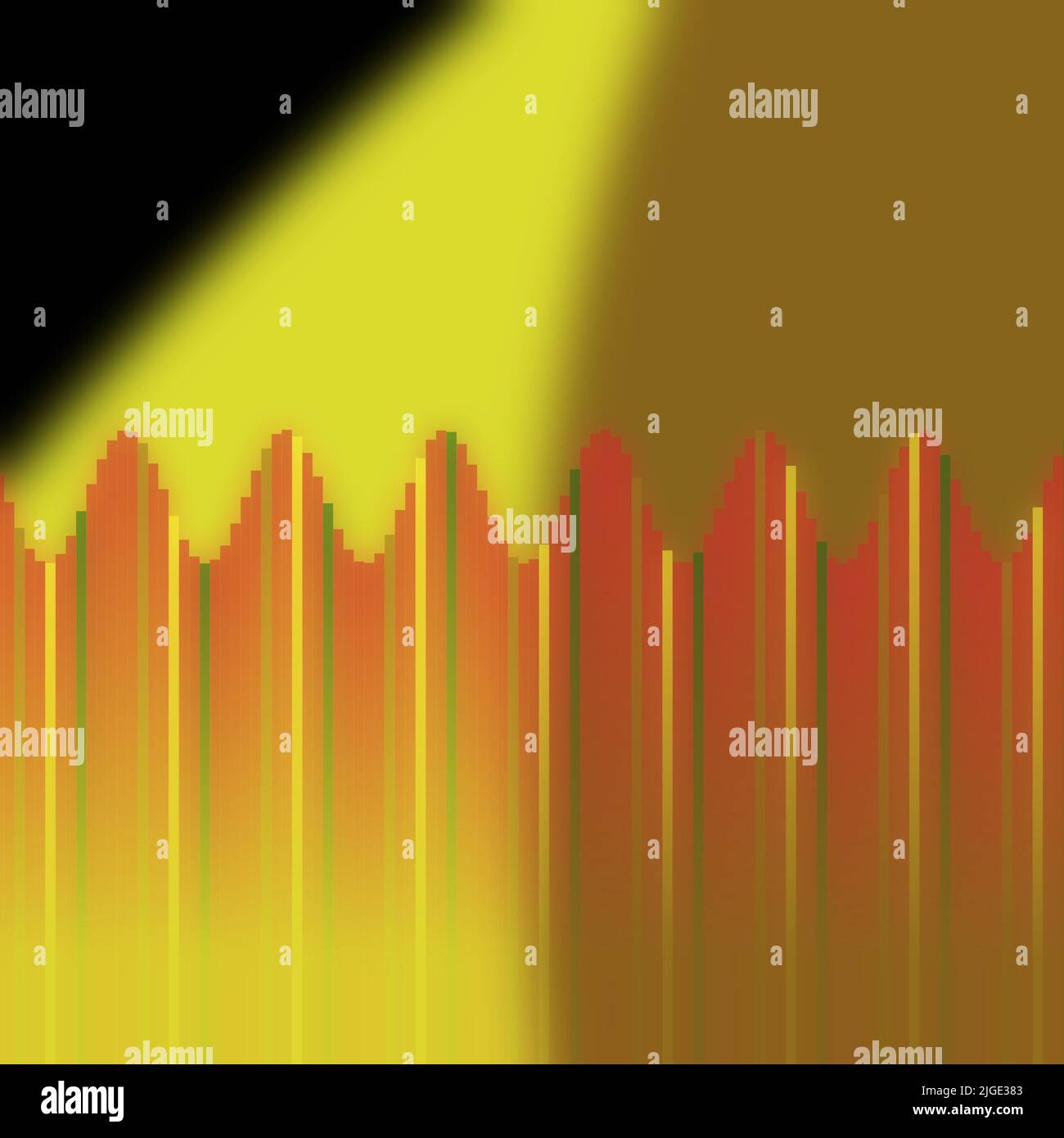 Abstract colorful Illustration of Stylized Sound frequency equalizer ...