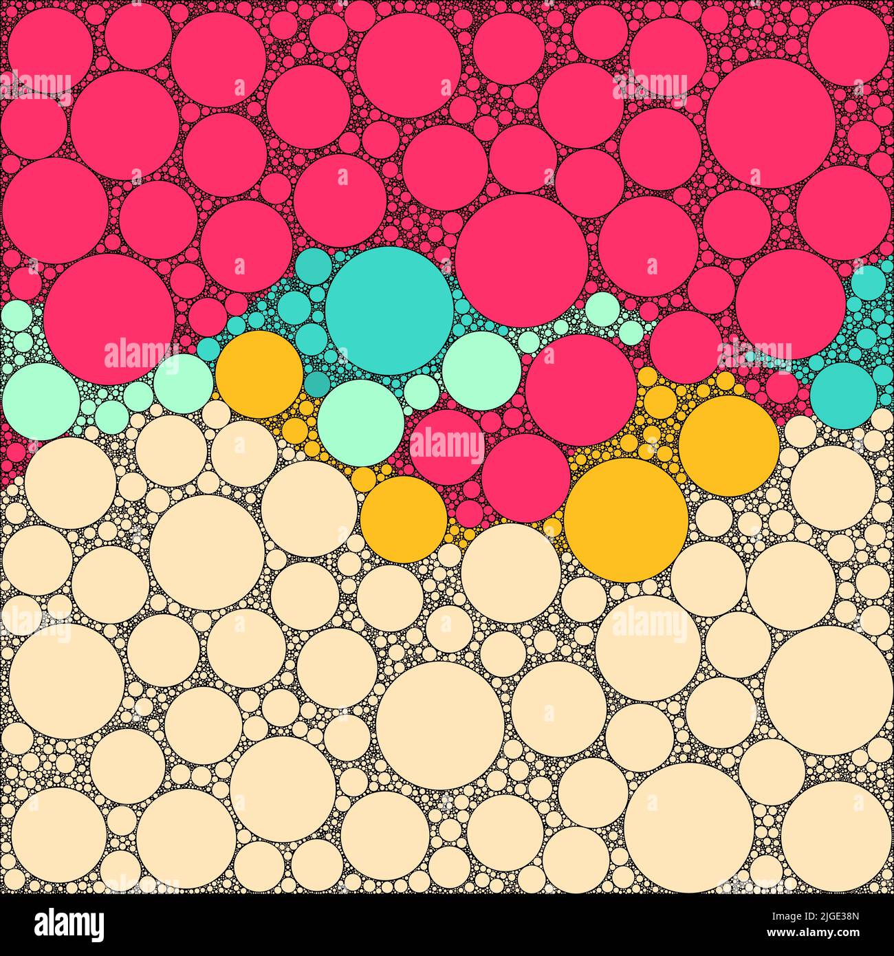 Abstract decorative color Circles of different sizes and colors are ...