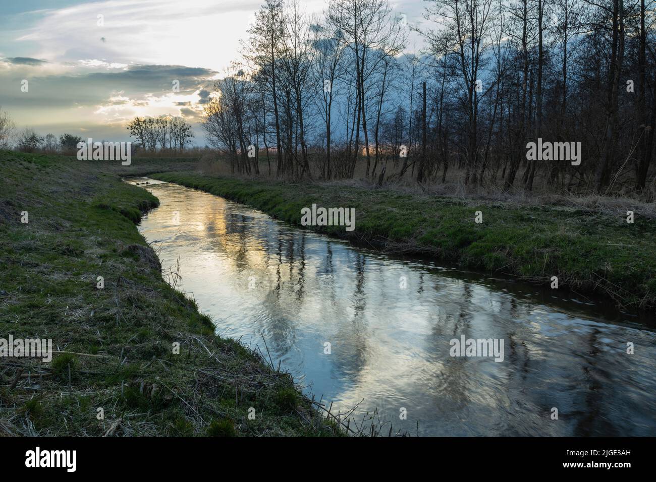Small river in idyllic green hi-res stock photography and images - Alamy