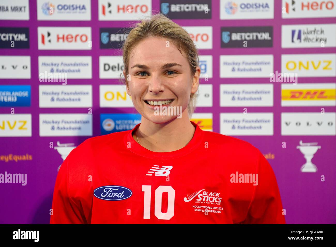 AMSTERDAM 2022 Women's World Cup Spain & Netherlands23 India v New Zealand (Pool B) Picture ...