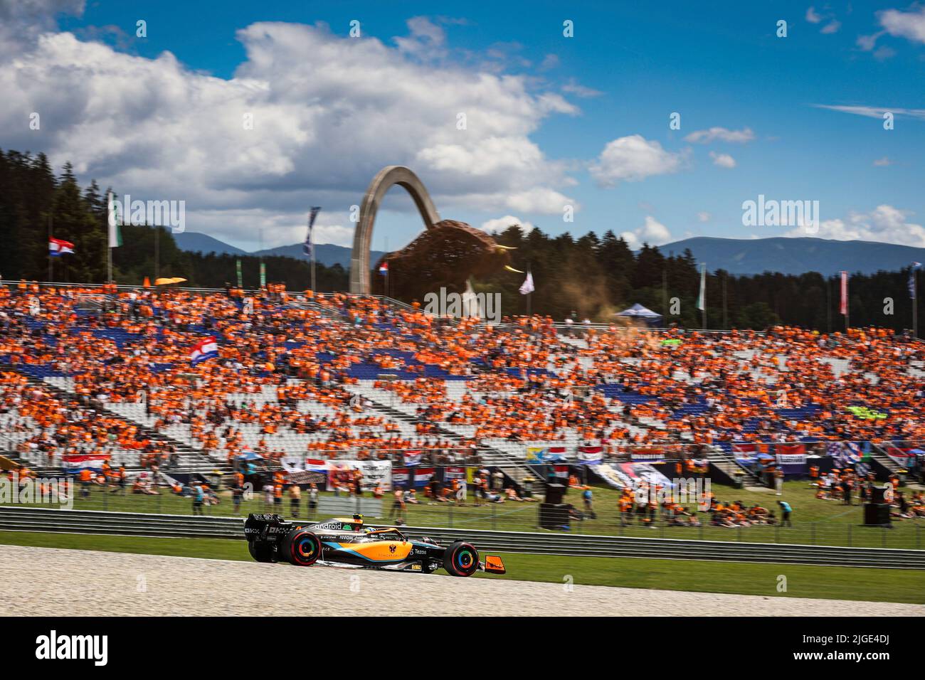 Spielberg, Austria. 9th July, 2022. #4 Lando Norris (GBR, McLaren F1 ...