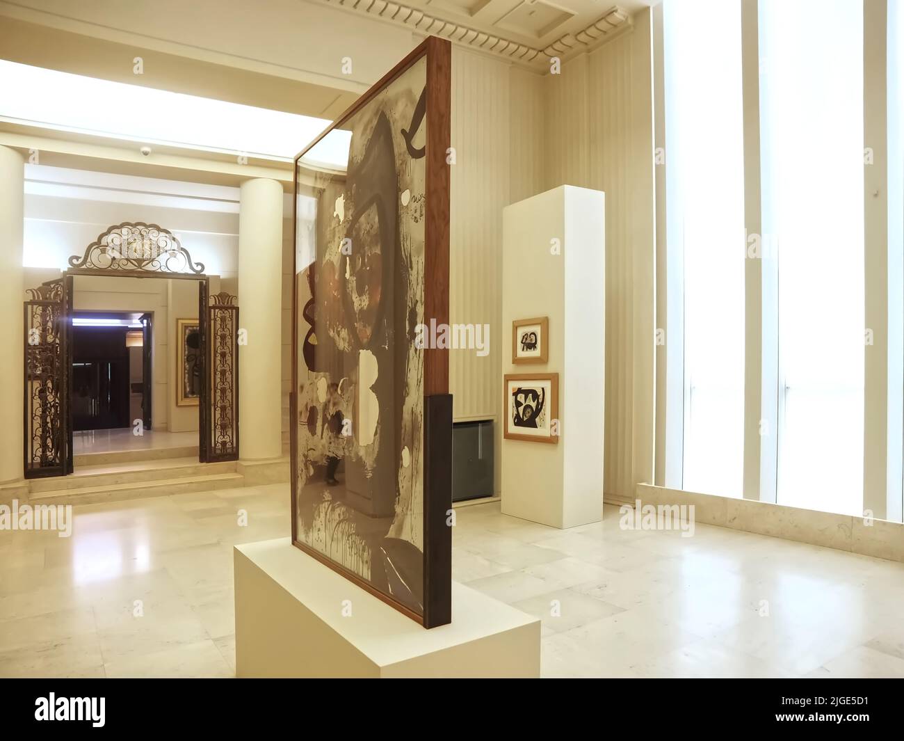 Inside Serralves museum in Porto - Joan Miro exhibition Stock Photo - Alamy