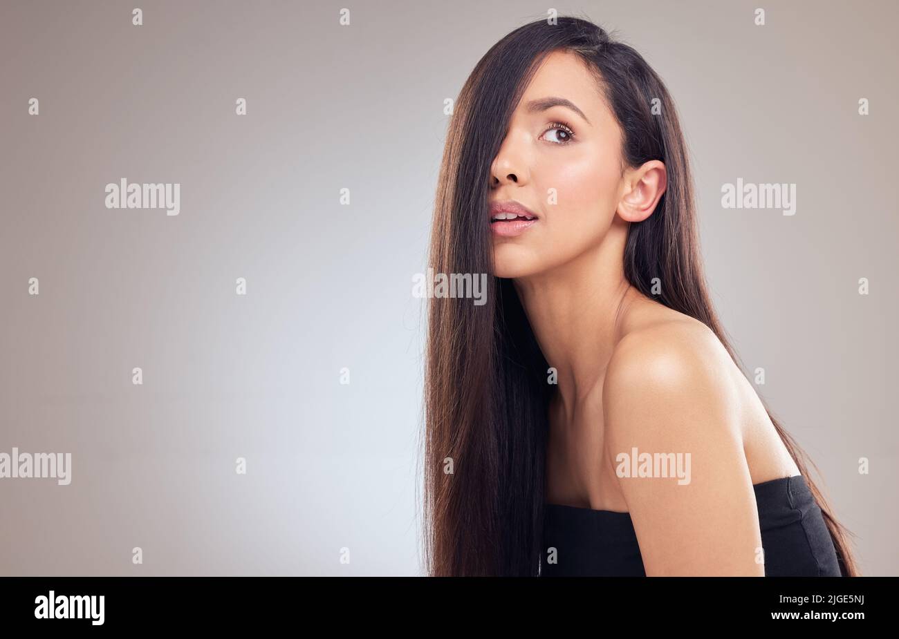 Those days of damaged hair are long gone. an attractive young woman ...