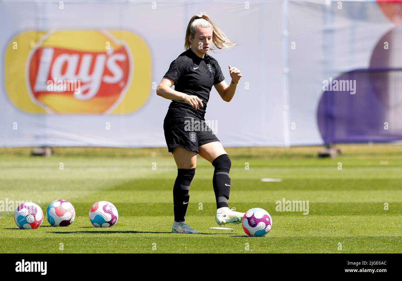 England's Lauren Hemp during a training session at the UEFA Women's ...