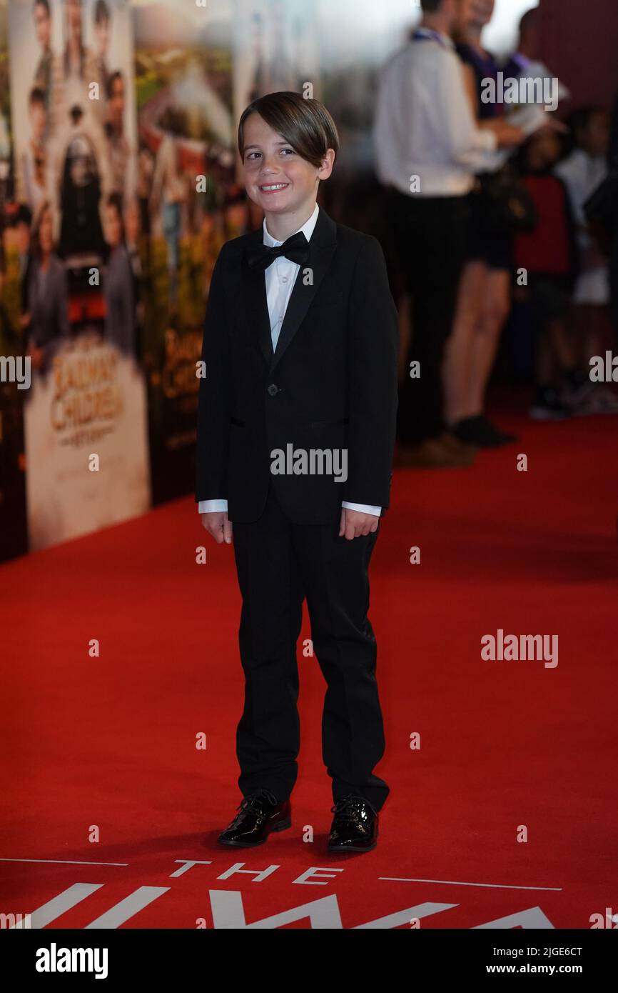 Zac Cudby arriving at the Railway Children gala screening at ...