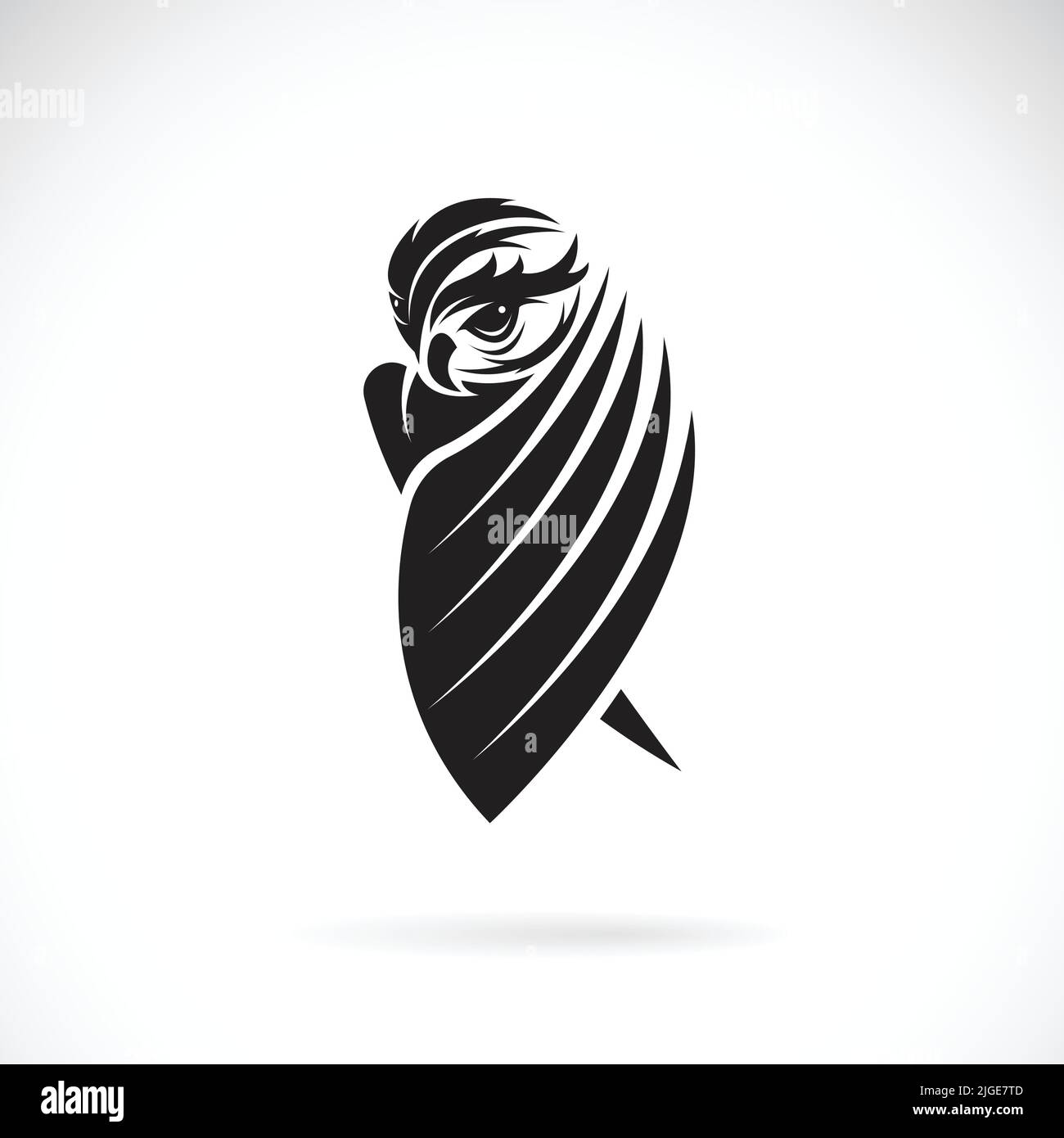 Vector of owl design on white background. Bird. Animals. Easy editable ...