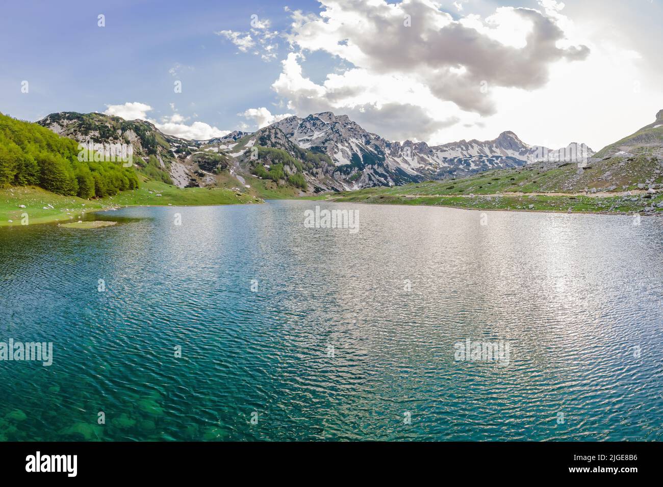 Mountain lake landscape on Durmitor mountain in Montenegro beautiful ...