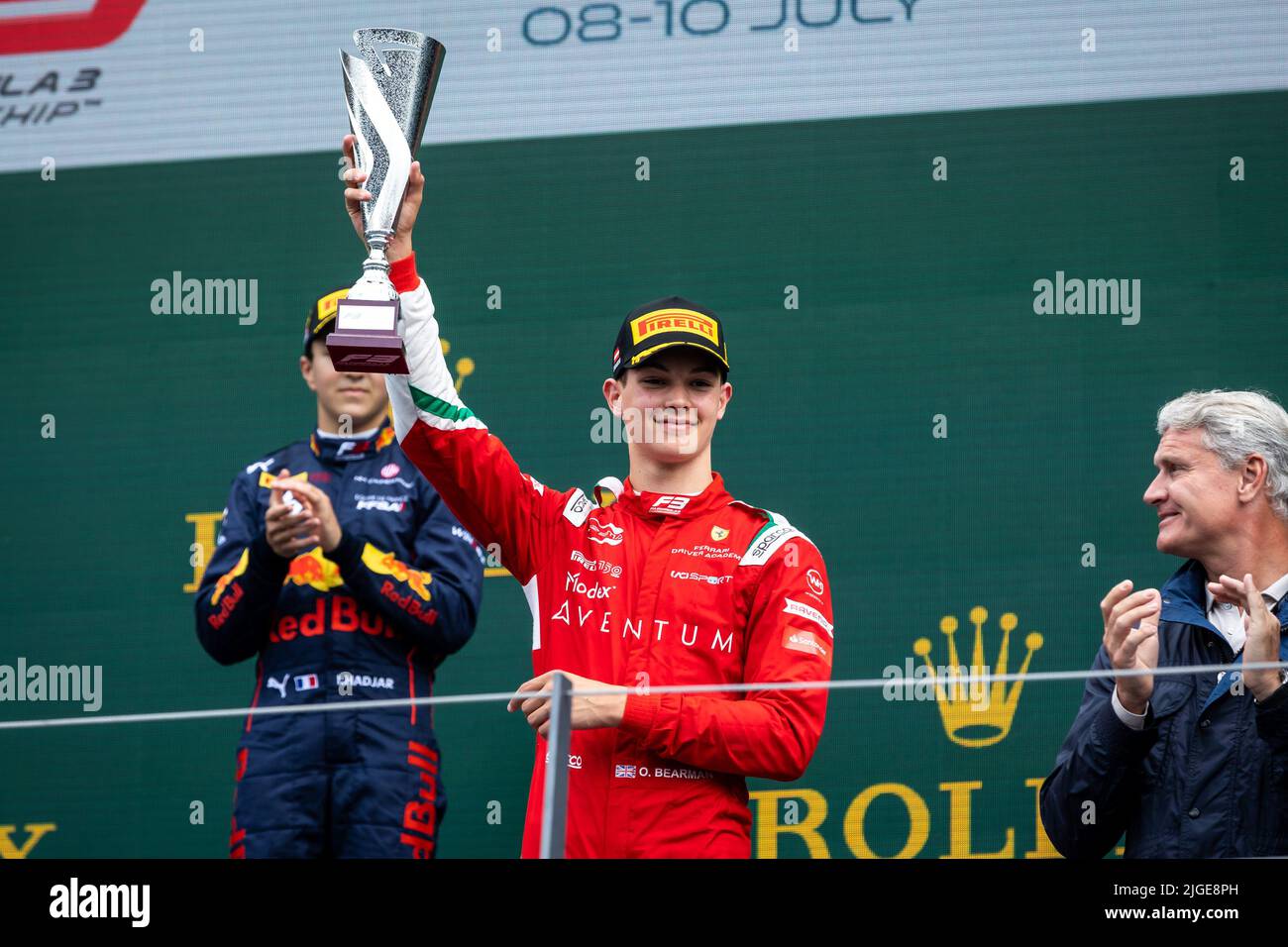 BEARMAN Oliver (gbr), Prema Racing, Dallara F3, on the podium during ...