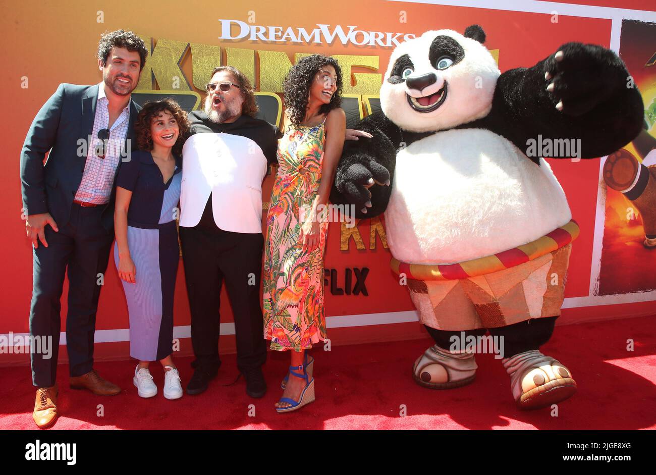 Los Angeles, Ca. 9th July, 2022. Ed Weeks, Della Saba, Jack Black ...