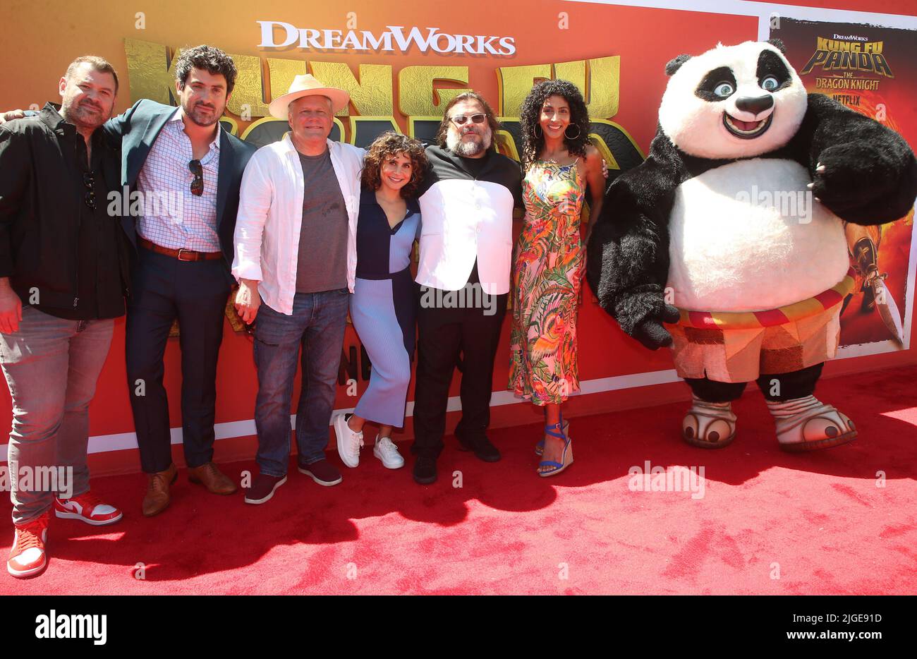 Los Angeles, Ca. 9th July, 2022. Ed Weeks, Della Saba, Jack Black ...