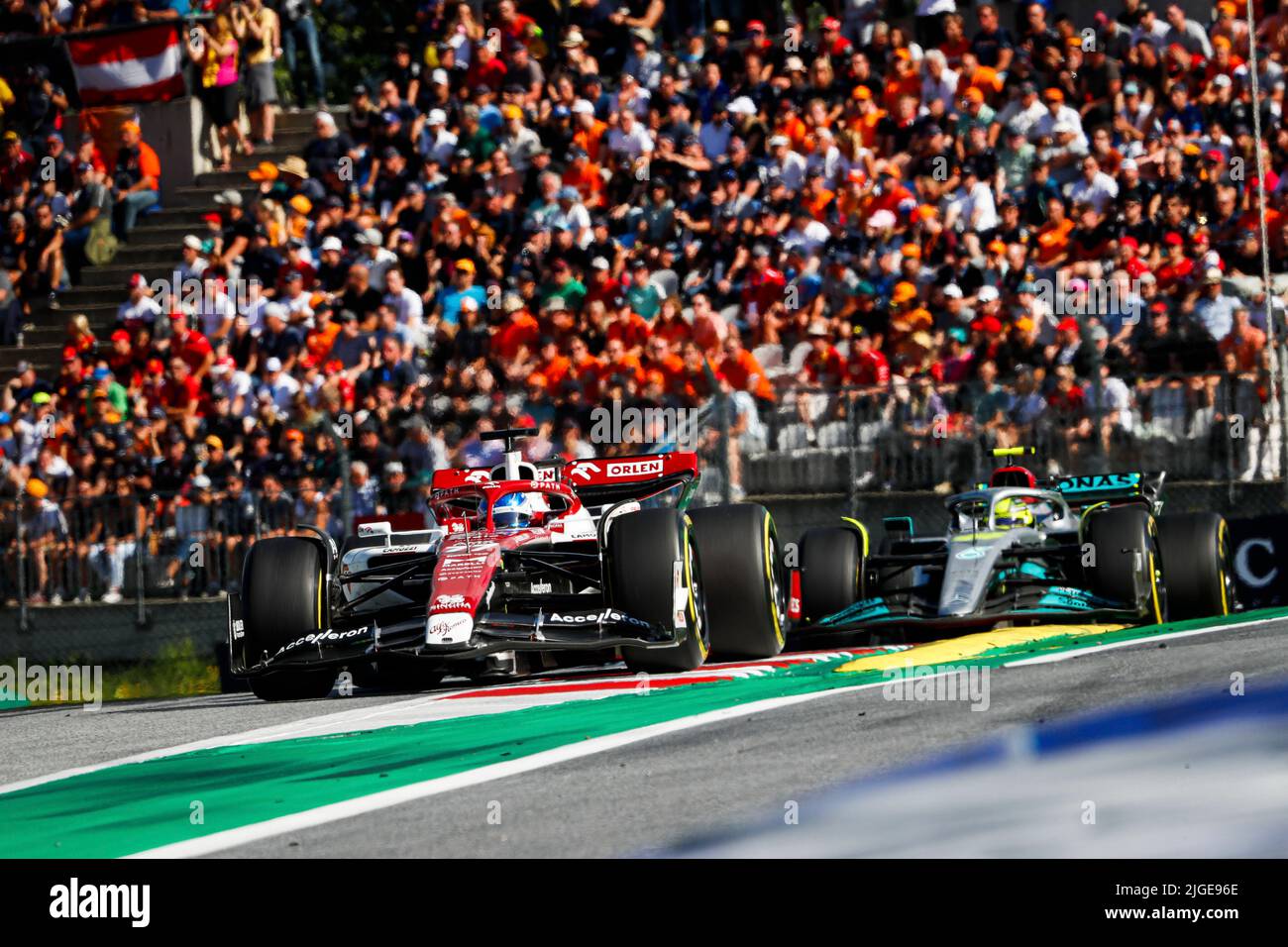 Spielberg, Austria. 9th July, 2022. #77 Valtteri Bottas (FIN, Alfa ...