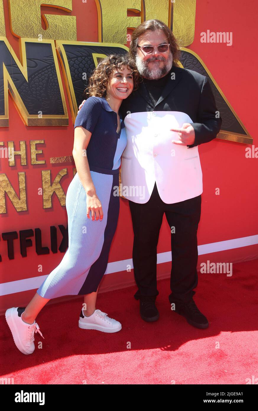 Los Angeles, Ca. 9th July, 2022. Della Saba, Jack Black at the Netflix ...