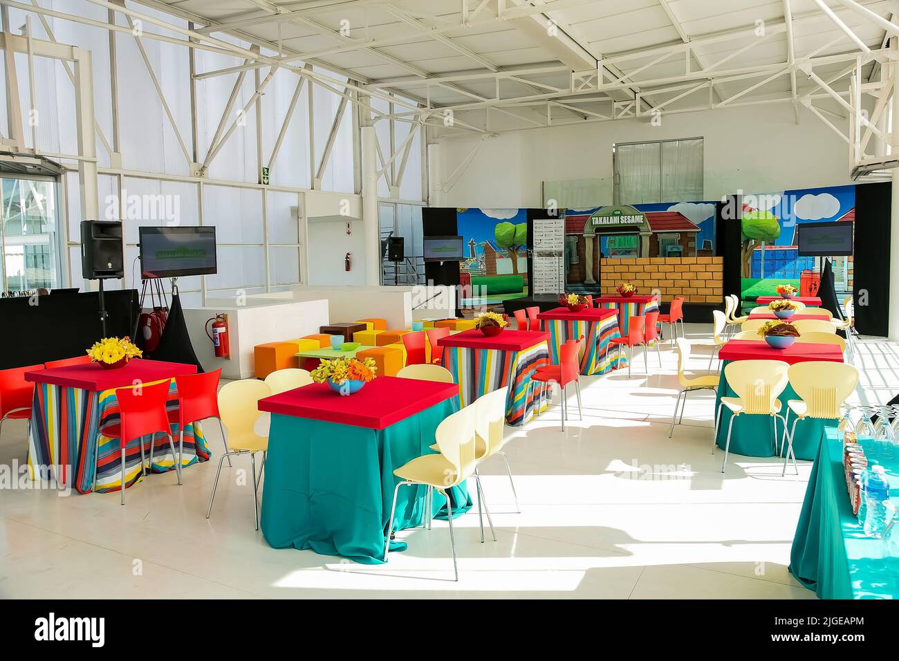 An interior Decor set-up for a small event Stock Photo - Alamy