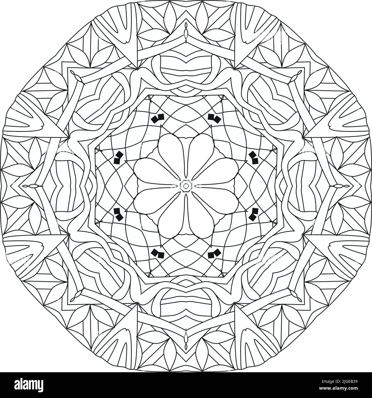 Vector Adult Coloring Book Textures. Hand-painted art design. Adult ...